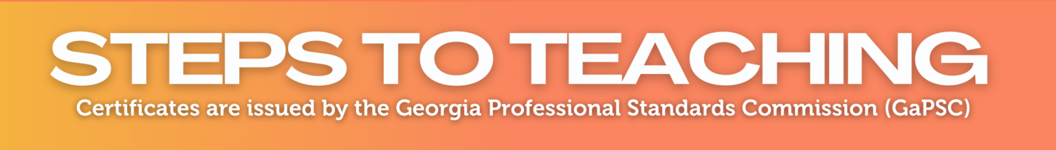 Steps to Teaching – Team GCPS